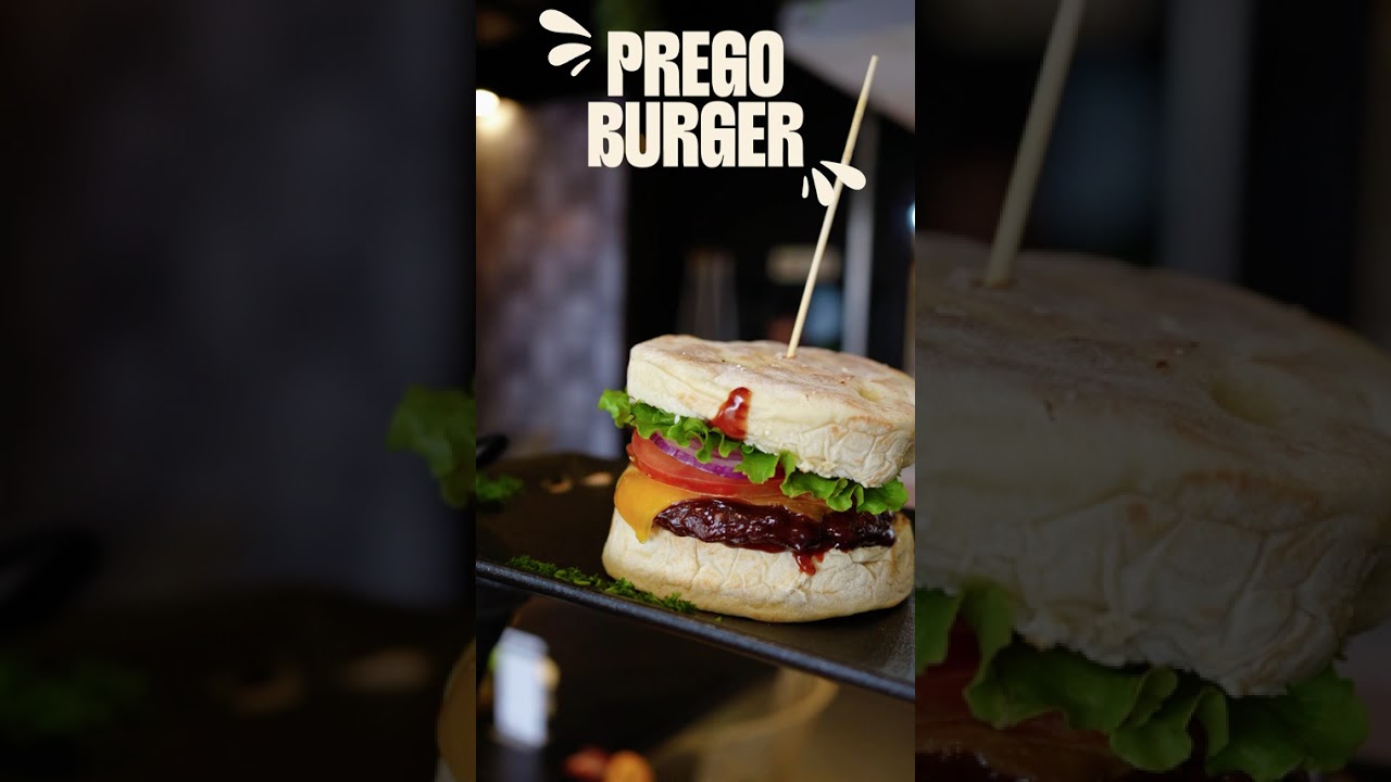 🍔 The Prego Burger - a full-on flavour flex from every angle!