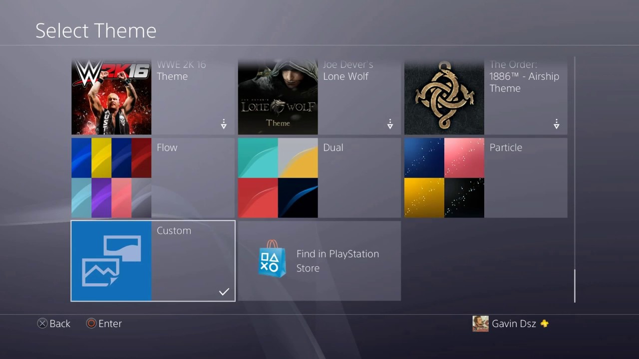Custom wallpaper PlayStation 4 (4.50 system software)