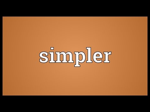 Simpler Meaning