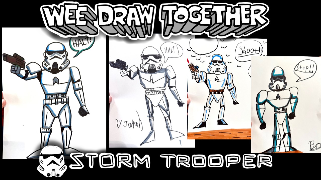 Stormtrooper from Star Wars - Learn How to Draw