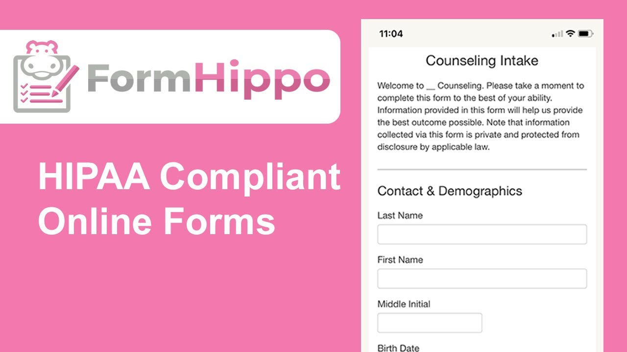 HIPAA Compliant Online Forms | Create HIPAA Compliant Online Forms in Minutes