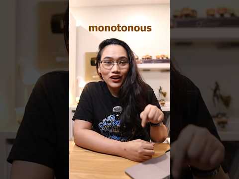 What does MONOTONOUS mean? 🤔 #learnwithlyqa #teamlyqa #vocabulary #wordoftheday #civilserviceexam