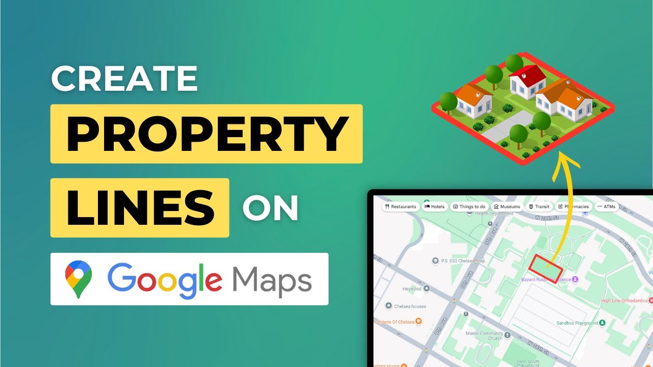 How to Create Property Line on Google Maps | Draw Custom Lines on Google Maps