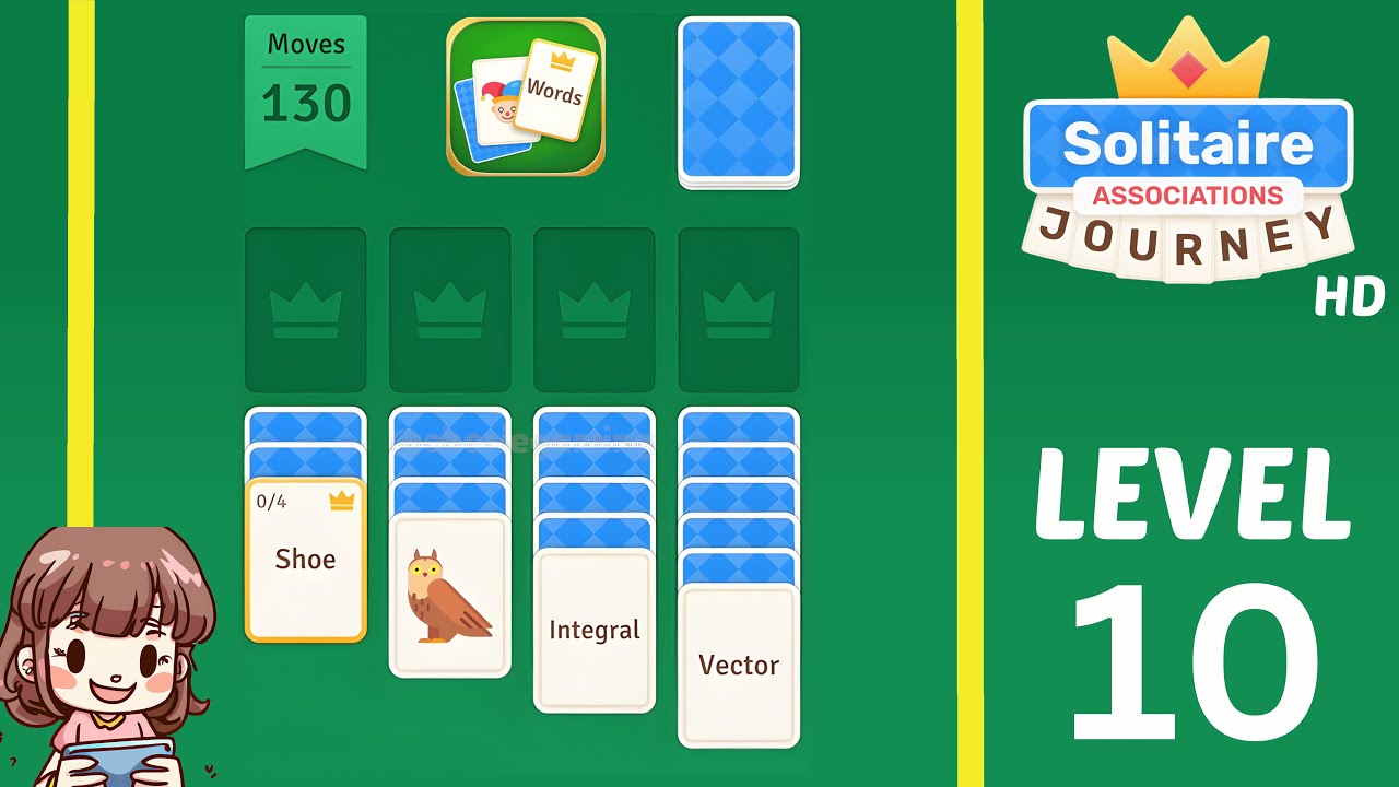Solitaire Associations Level 10 Solution Walkthrough