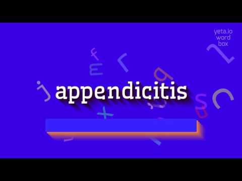 How to say "appendicitis"! (High Quality Voices)