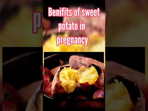 Benifits of sweet potato in pregnancy🤰☺️ #pregnancy #pregnant #ashortaday