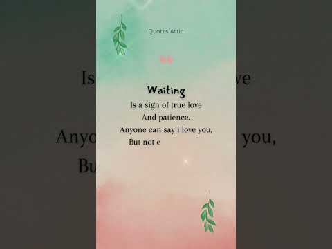 Could Waiting Be The Secret To A Lasting Relationship? ???? Love Quotes #shorts
