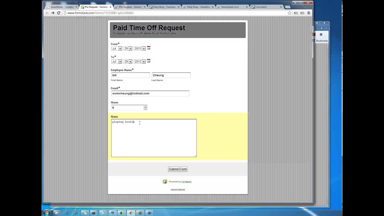 Smartsheet Formstack IV