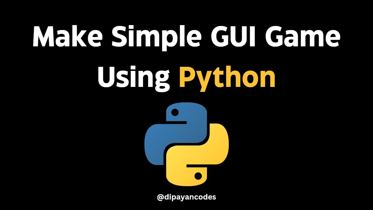 Creating a Simple GUI Game using Python and Pygame | Python Game Development Tutorial