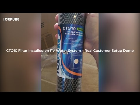 CTO10 Filter Installed on RV Water System – Real Customer Setup Demo
