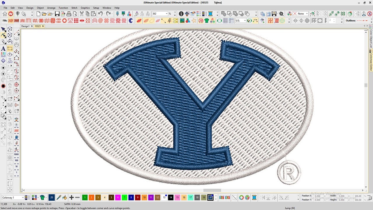 Best Cougars Embroidery logo