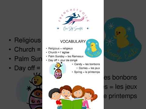 🌸🐣 April French Vocabulary! 🐰💐
