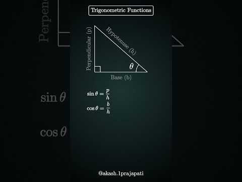 "How to Find sin, cos, tan Easily! 🔢 Right Triangle Basics #Shorts, #Trigonometry