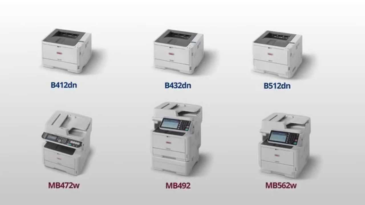 New OKI Monochrome Single Function and Multifunction Printers