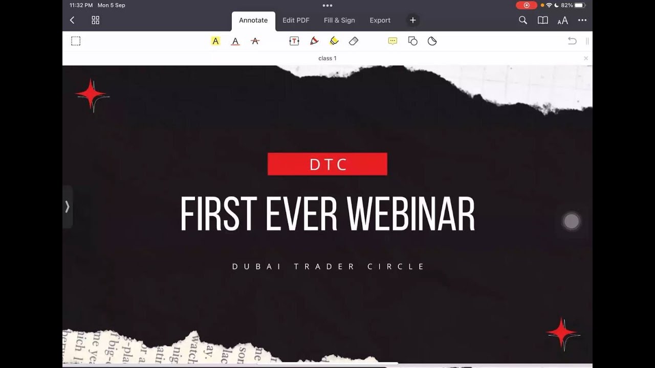 First Webinar DTC