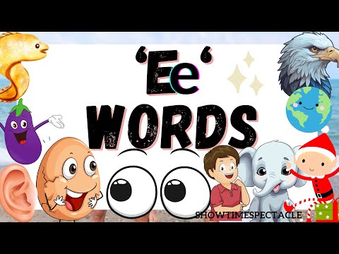 Words that start with ‘Ee’ | ‘e’ Words | Phonics | Initial Sounds | Learn Letter E #5 alphabet
