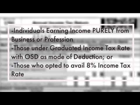 How to Fill Up BIR Form 1701A