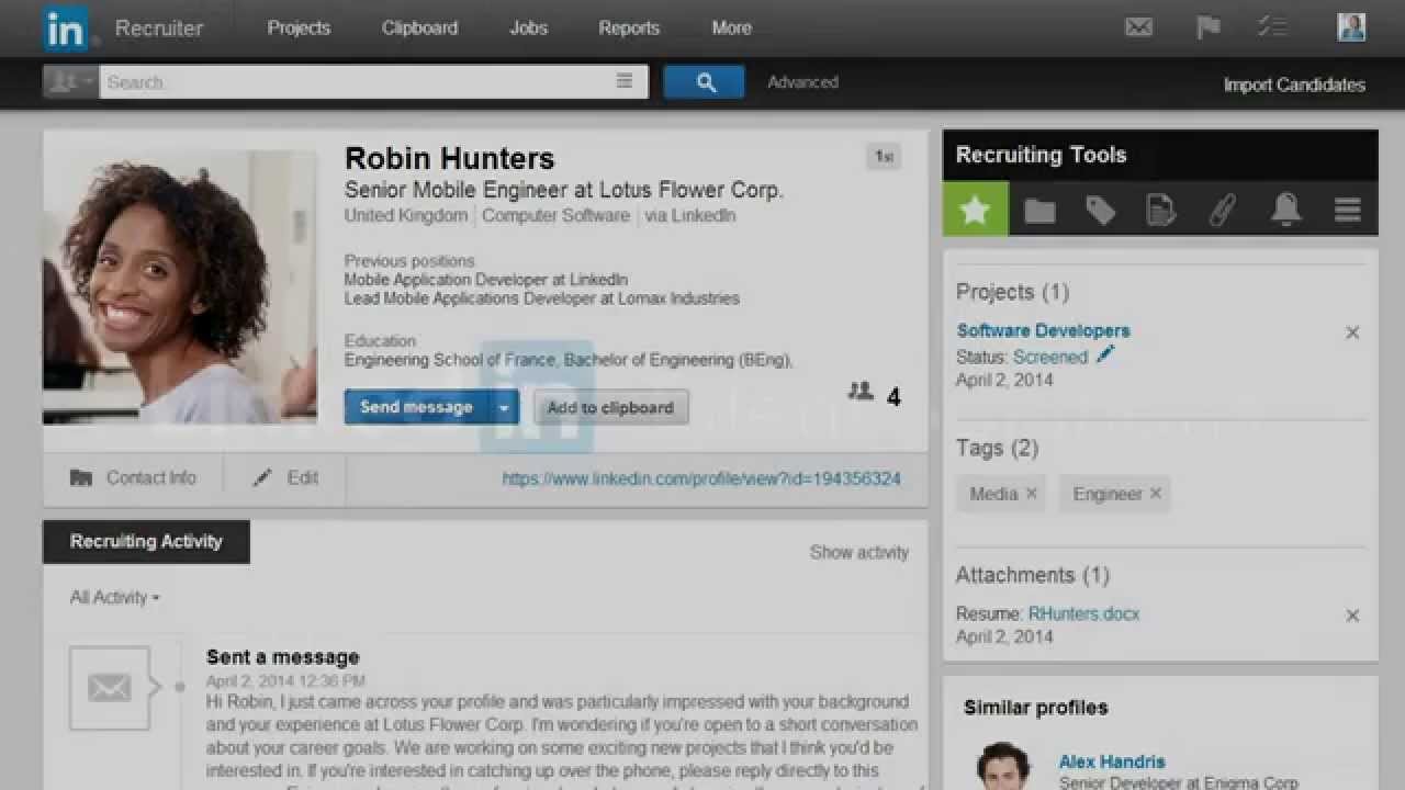 Meet the New LinkedIn Recruiter Profile Page | Overview