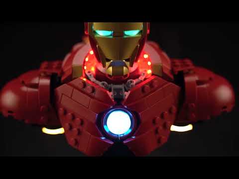 Briksmax Light Kit For LEGO Iron Man MK4 Bust #76327