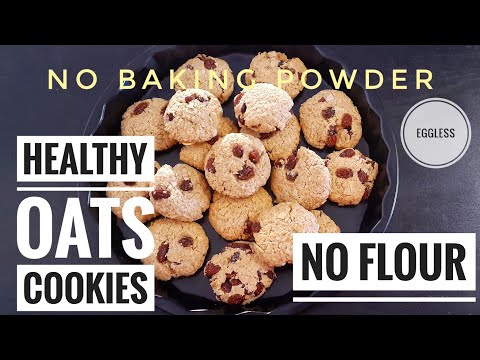 Healthy Oats Cookies | No Flour | No Baking Powder | Eggless