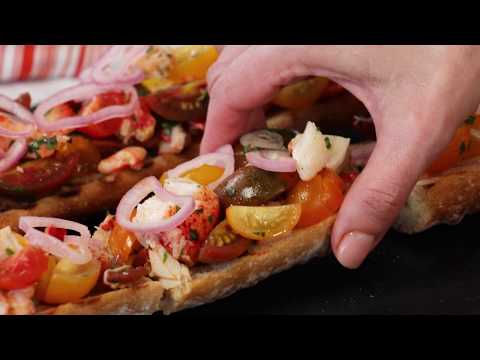 Grilled Lobster & Constellation™ Tomato Bruschetta - NatureSweet
