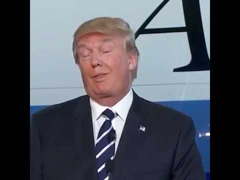 Donald Trump funny faces at the CNN GOP Debate