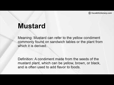 Mustard Meaning