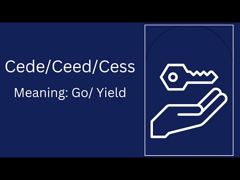 English Root Words- Day34| Root: Cede/Cess | Vocab from basics| 10 new English words