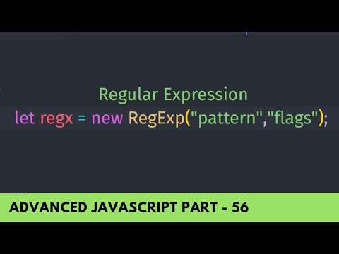 What is Regx ( Regular Expression ) in JavaScript - Advanced JavaScript Tutorial Part - 56