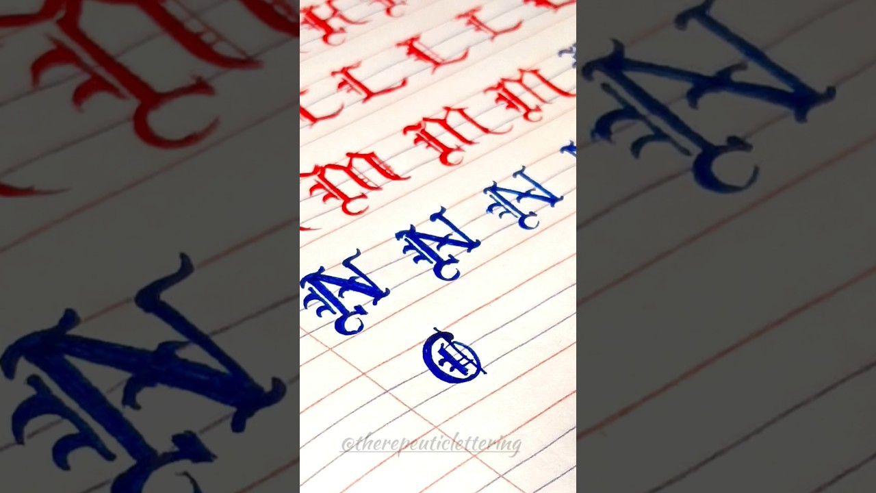How to get Gothic Letter O  #calligraphy #lettering #gothicletteres