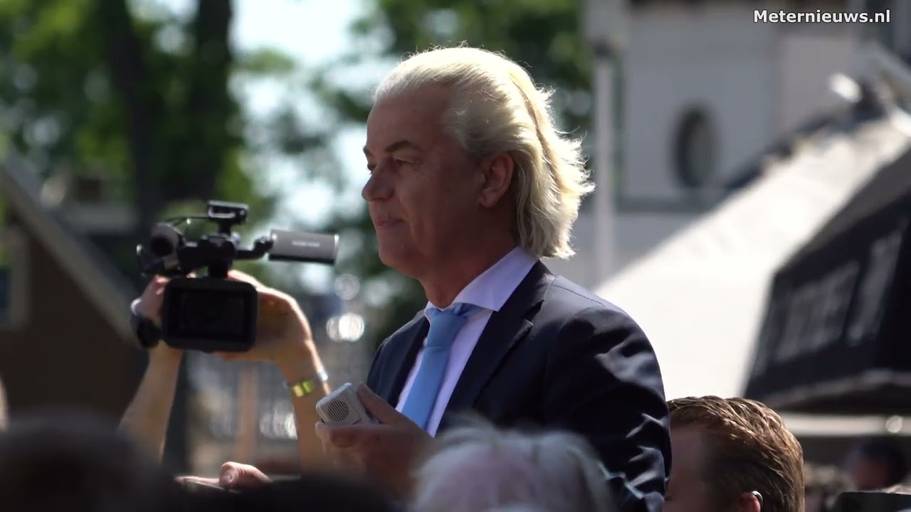 Veel belangstelling voor Geert Wilders in Ter Apel(Video)