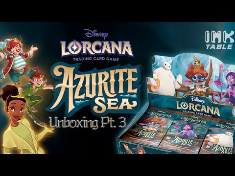 Disney Lorcana Azurite Sea Unboxing Ep.3 | The Ink Table Podcast