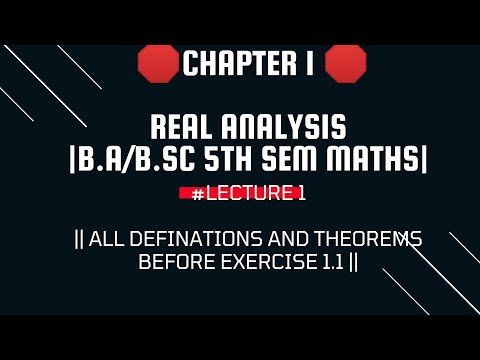 Real analysis |# lect 1 |Chapter 1|Reimann Integral | Def & Theorems before exercise 1.1|