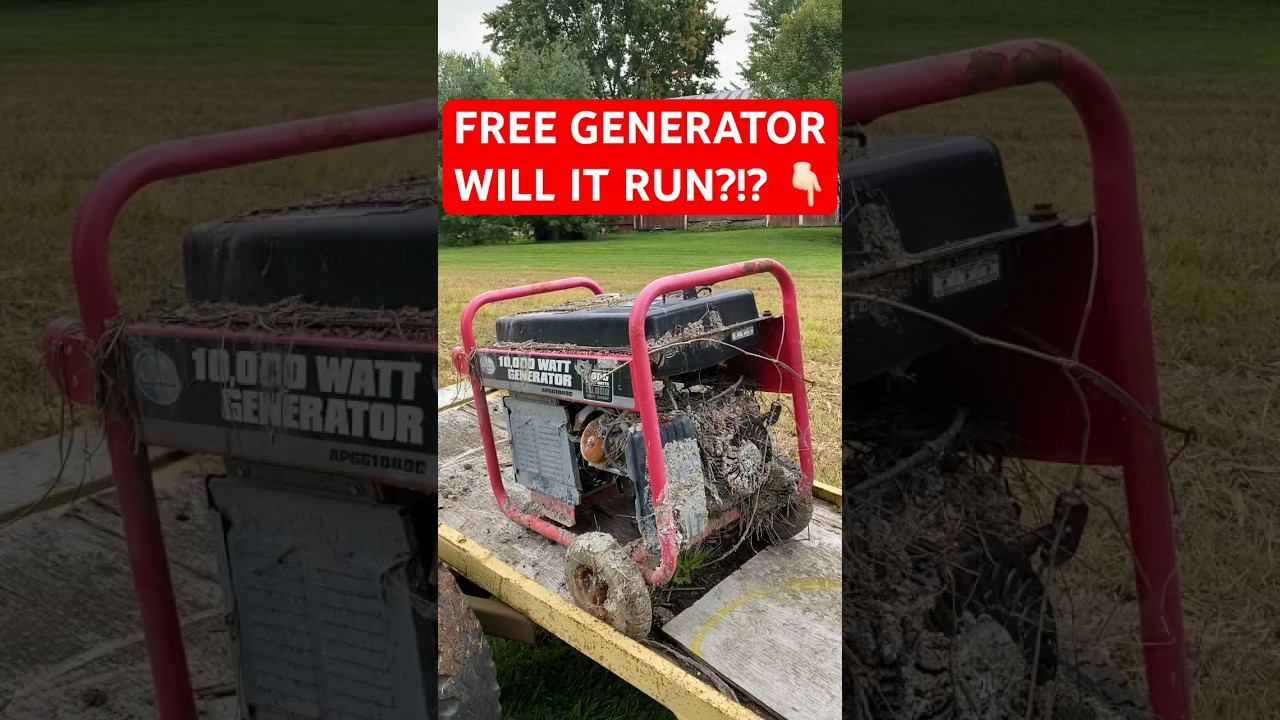 This FREE generator was ROUGH 😳 #free #repair #motor