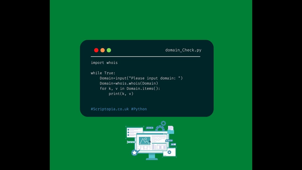 Python WHOIS - Retrieve domain name information