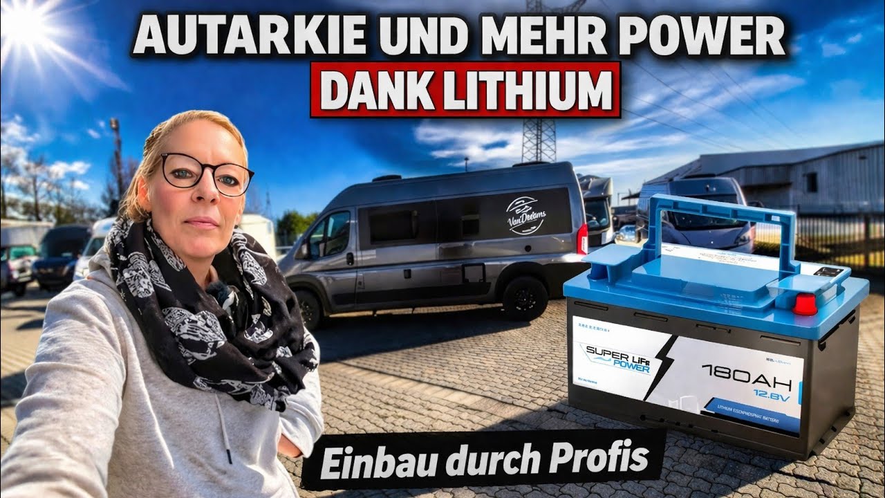 Mehr Power unterwegs – Supervolt Polar LiFeP04 180Ah im Profi-Einbau👍
