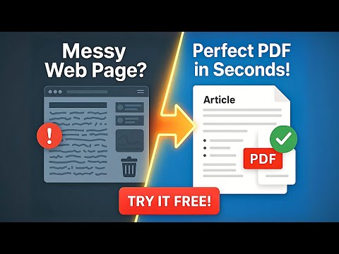 How to Convert Any Web Page to a PERFECT PDF (Free Link to PDF Tool)