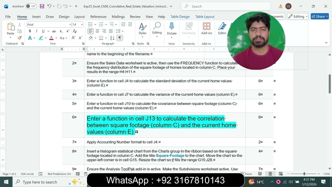 Exp25_Excel_Ch08_Cumulative_Real_Estate_Valuation | Excel Chapter 8 Cumulative Real Estate Valuation