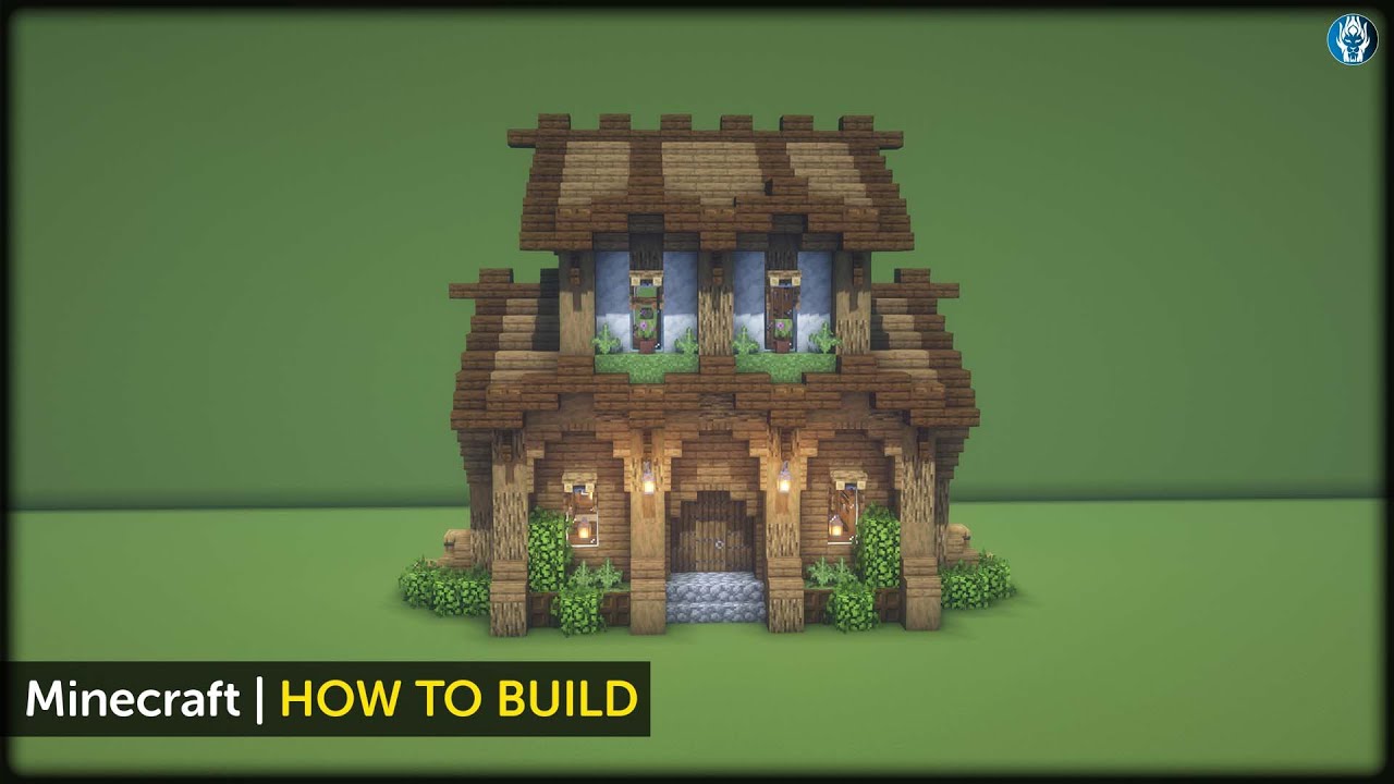 Minecraft How to Build a Medieval Granary Tutorial - Minecraft Builders