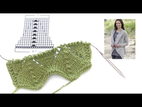 How to knit A.1 in DROPS 165-22