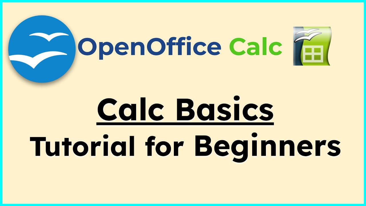 Learn Open Office Calc (Basics)