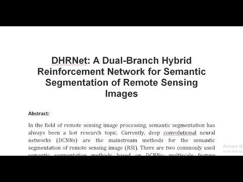 DHRNet A Dual Branch Hybrid Reinforcement Network for Semantic Segmentation of Remote Sensing Images
