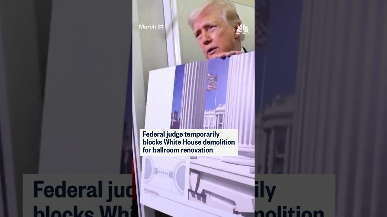 Federal judge temporarily blocks White House demolition for ballroom renovation