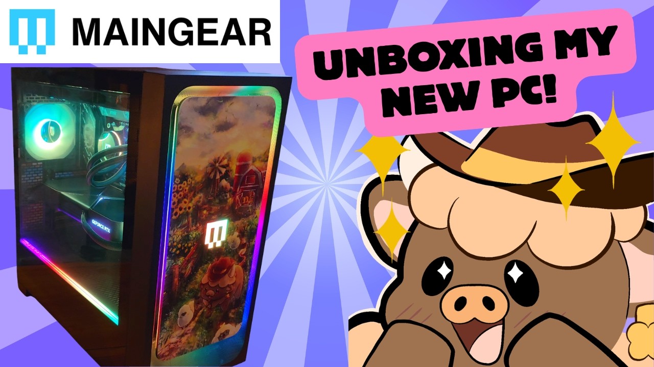 FACE REVEAL?! Unboxing My New MAINGEAR PC