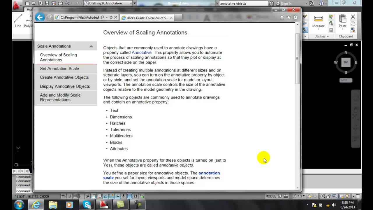 AutoCAD II 30-1 Annotative Objects