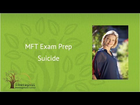 Suicide - MFT Exam Prep