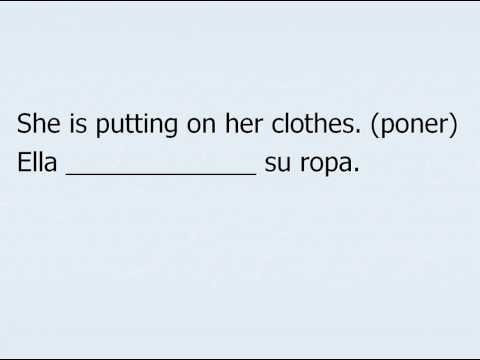 Present Progressive Spanish Lesson