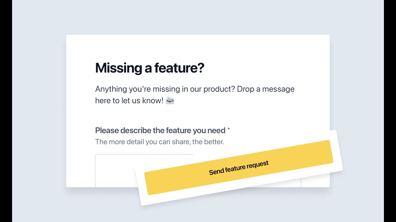How to add a feature request form to your product using Reform