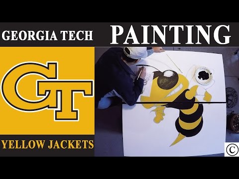 Georgia Tech Yellow Jackets Logo PAINTING