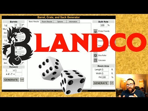 Great Generators for Dungeons and Dragons